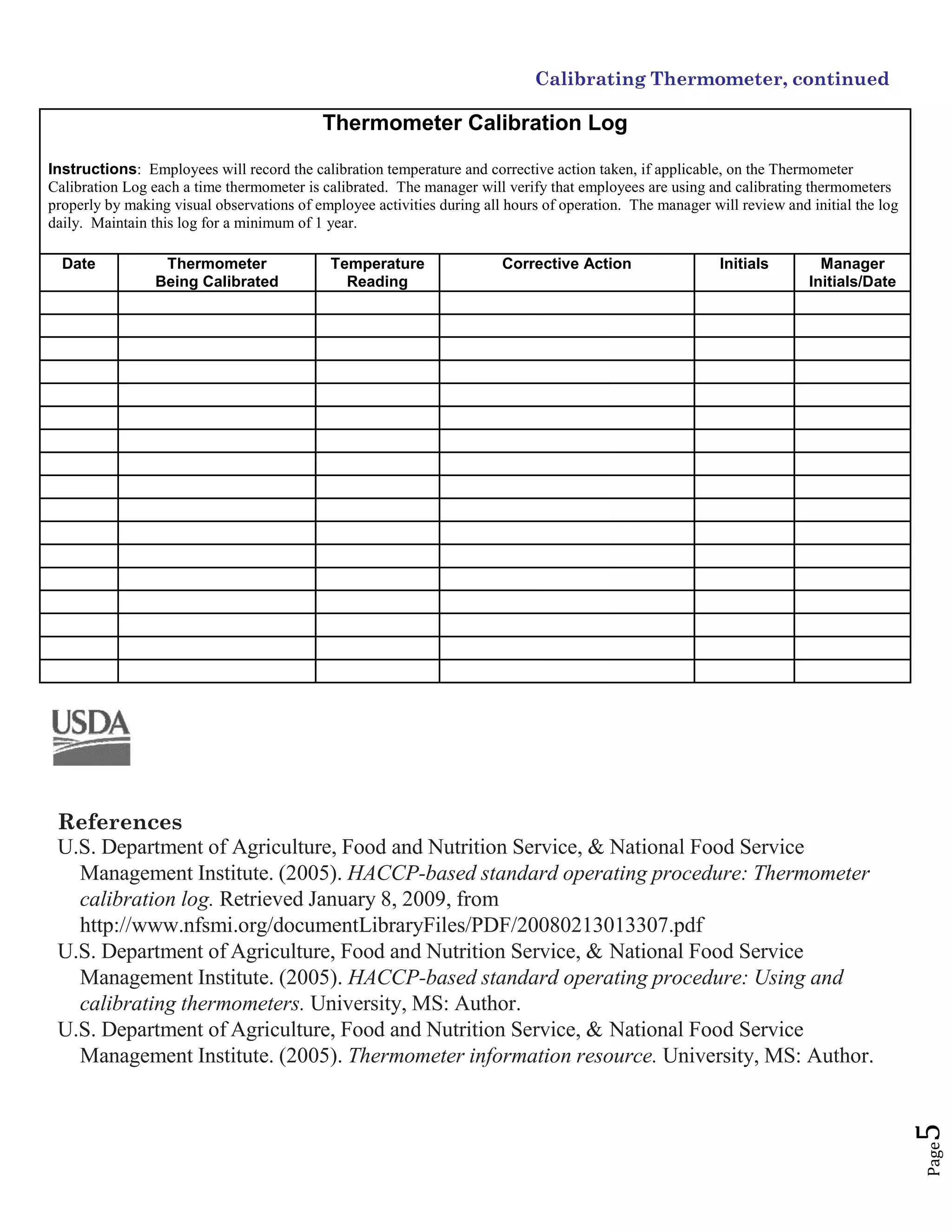 Thermometer calibration guidelines complete bocklet 2 | PDF