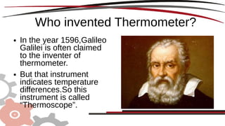 Thermometer ppt | PDF