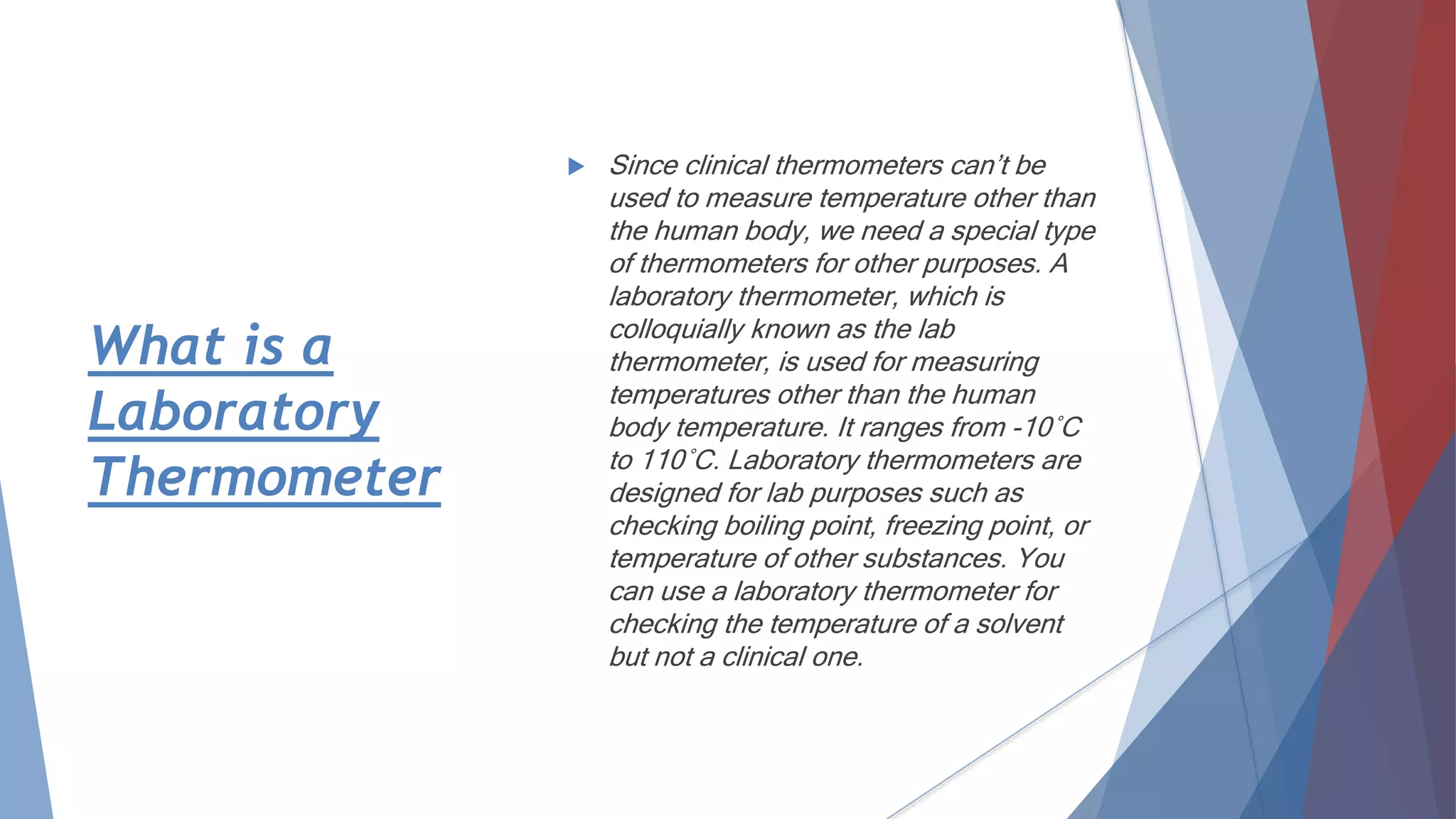 Difference between Clinical And Laboratory thermometer | PPTX