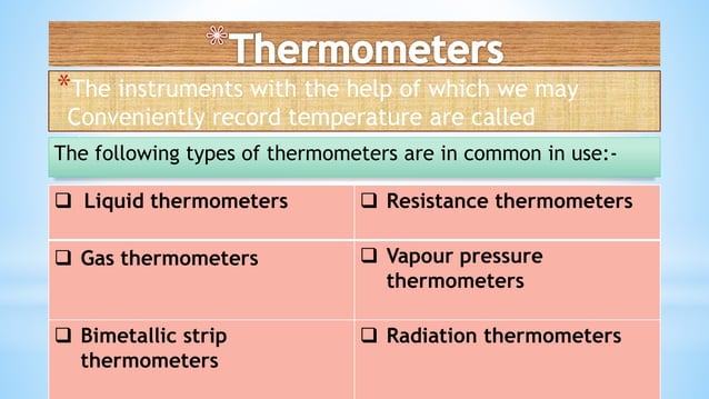 THERMOMETER PRESENTATION.pptx | Chemistry | Science