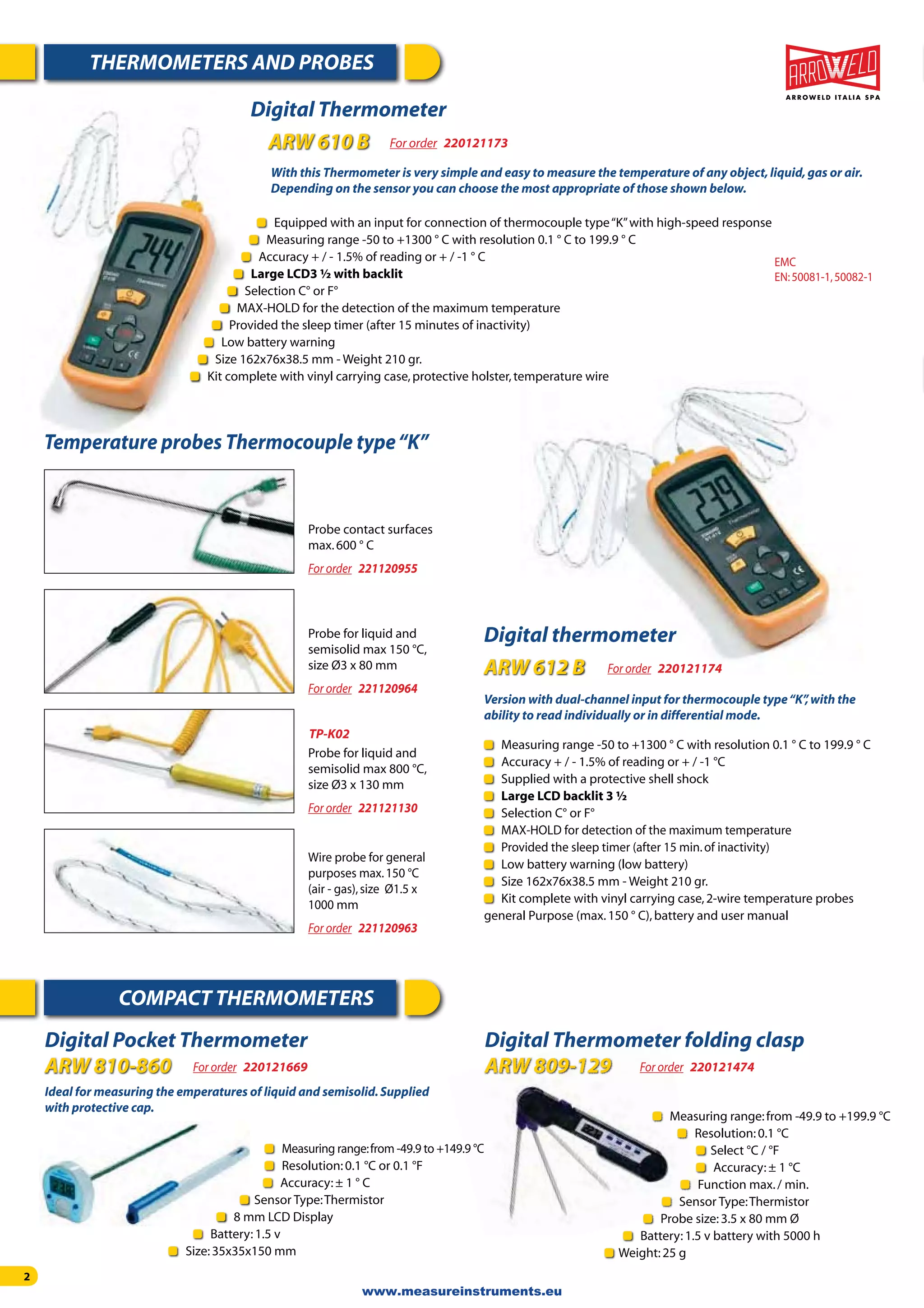 Thermometers and probes | PDF