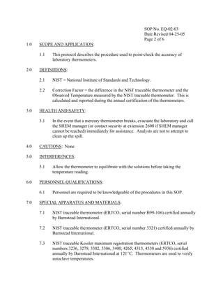 Thermometers calibration | PDF | Chemistry | Science