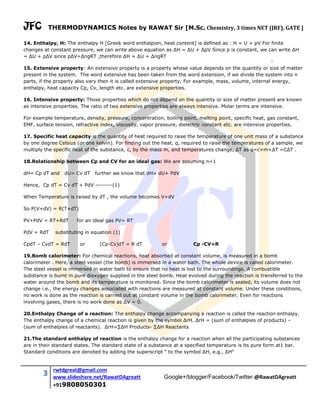 Thermo notes by jfc class 11 | PDF