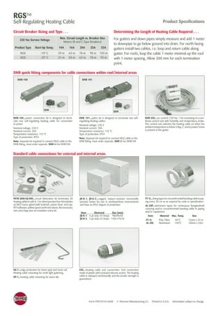 Thermon RGS Roof & Gutter Heat Tracing Cable | PDF