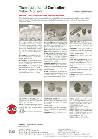 Thermon Trace Heating Accessories & Thermostats - Product ...