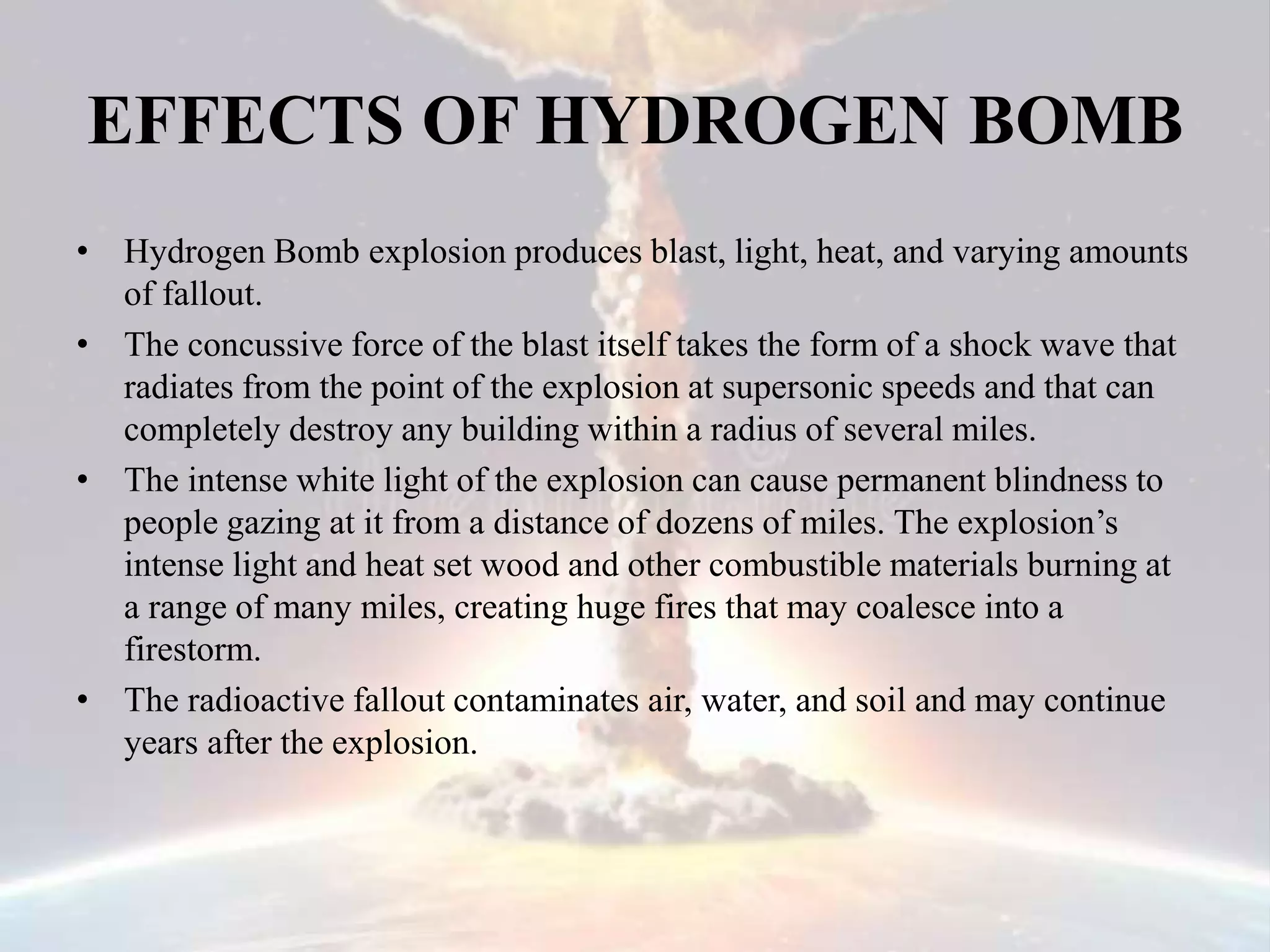 Thermonuclear bomb hydrogen bomb | PPTX