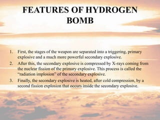 Thermonuclear bomb hydrogen bomb | PPTX