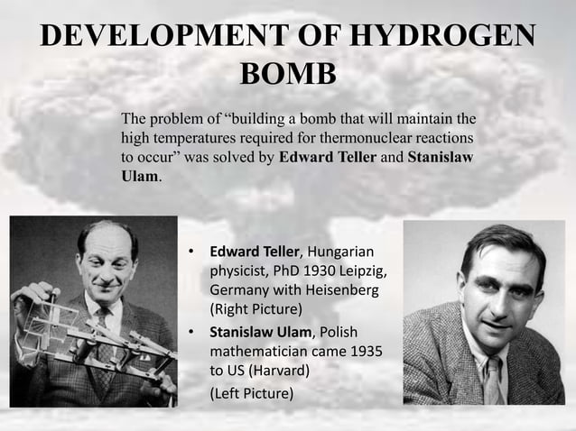 Thermonuclear bomb hydrogen bomb | PPTX | Arms & Ammunition | Sensitive ...