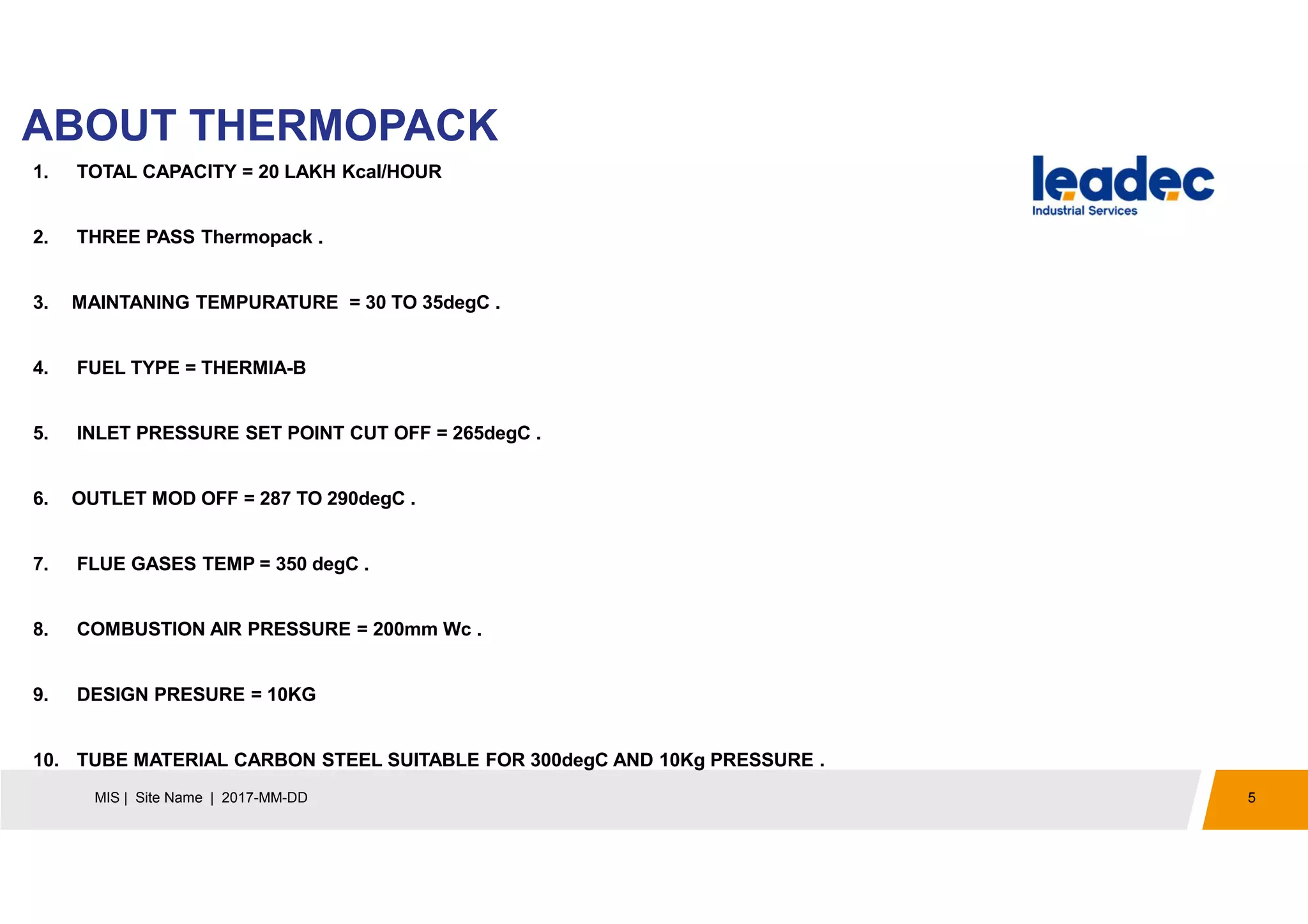 Thermopack ppt | PDF