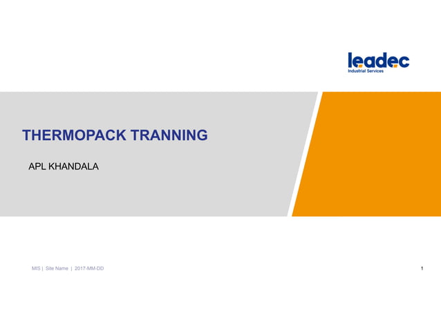 Thermopack ppt | PDF | Technology & Computing