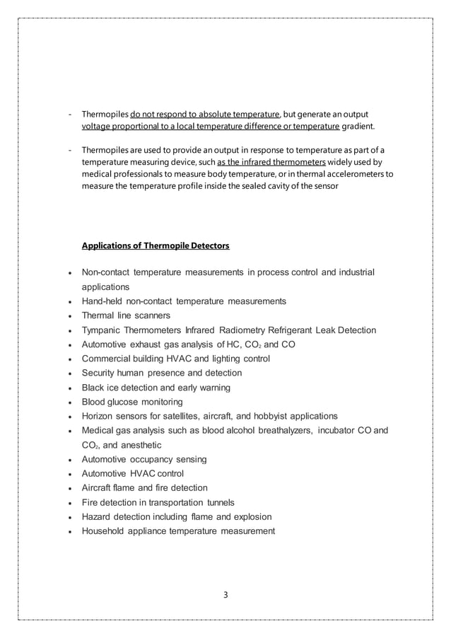 Thermopile | DOCX | Physics | Science