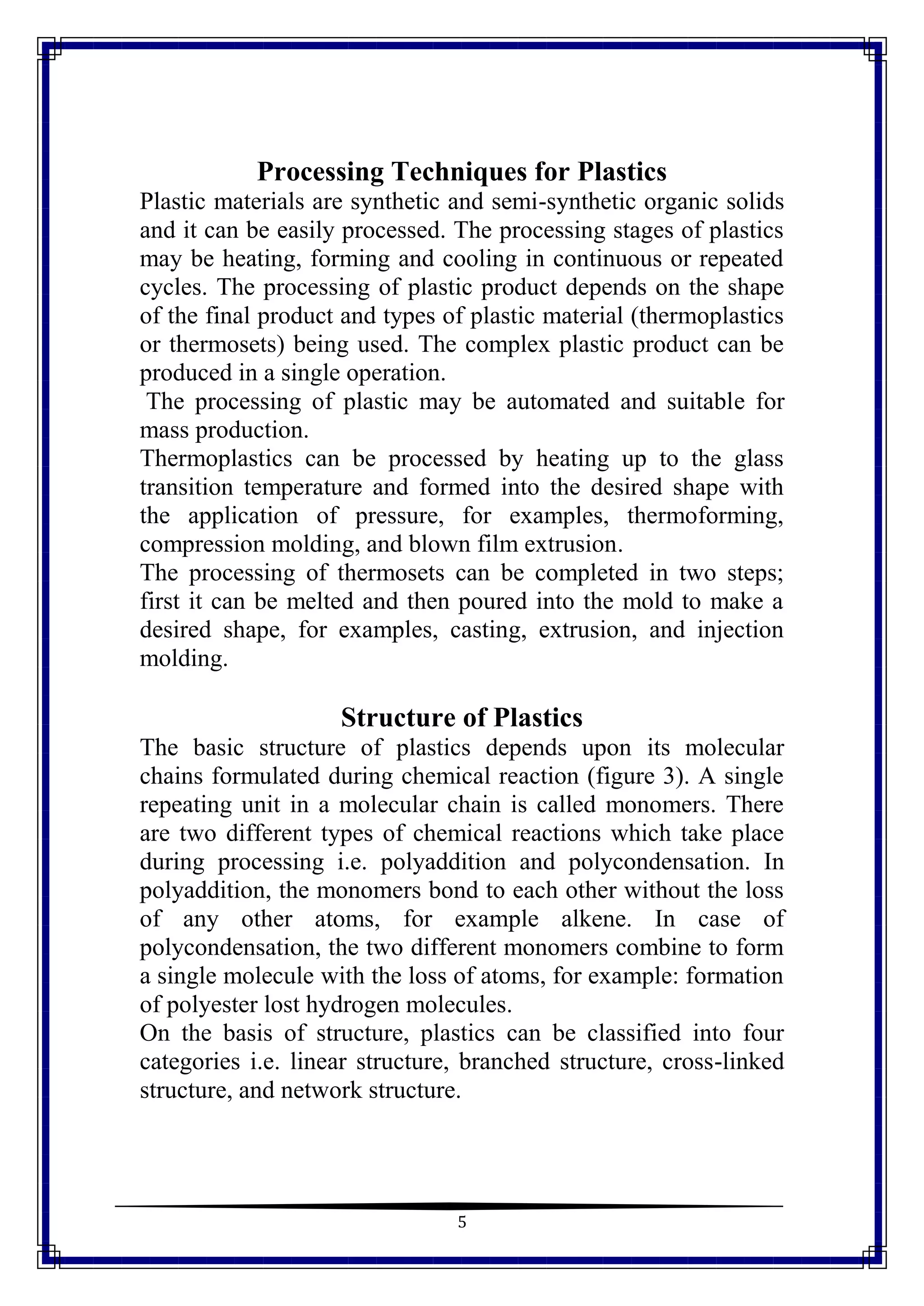 Thermoplastic and thermosetting polymers | PDF