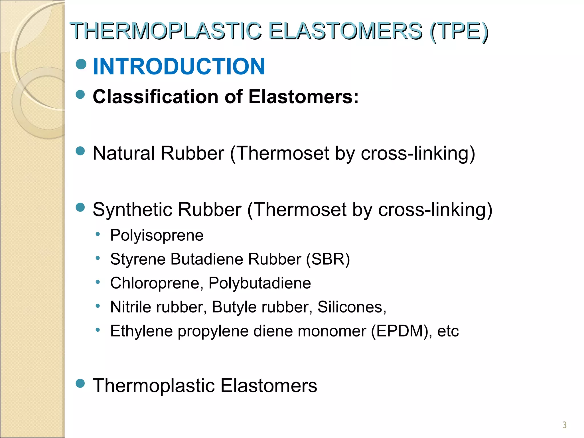 Thermoplastic elastomers (TPE) | PPT