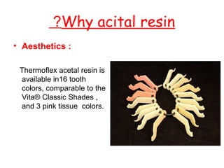 flexible dentures ( acetal resin ) | PPT