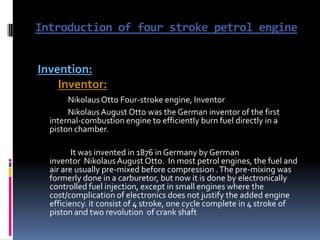 Four stroke petrol engine,,,,WAHLA | PPT