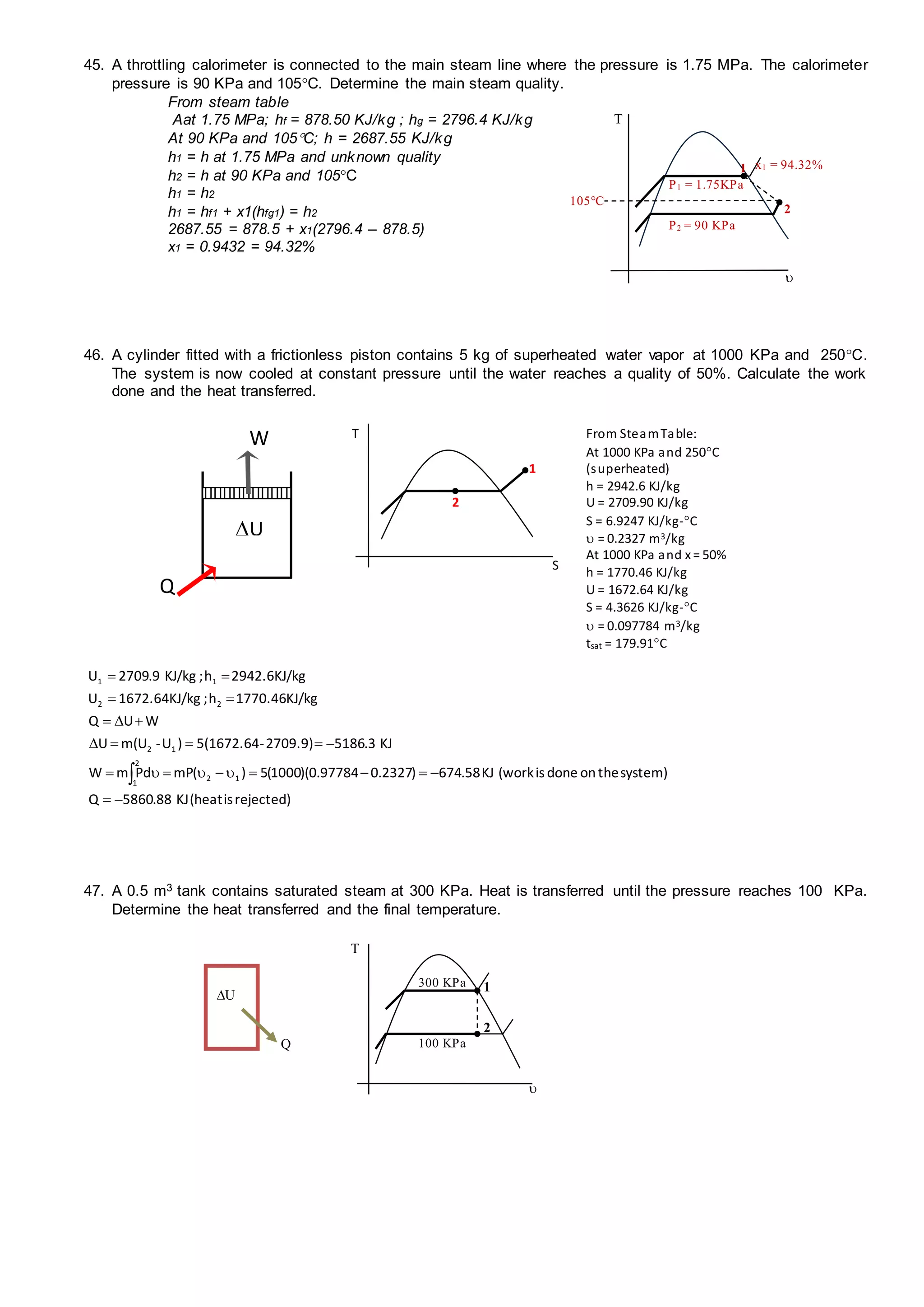 Thermo problem set no. 1 | DOCX