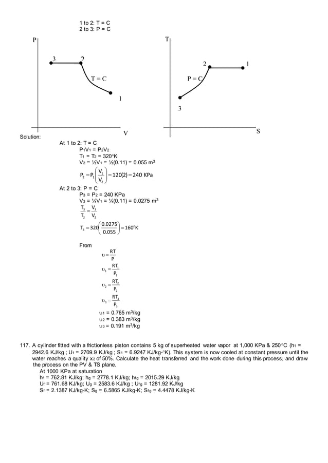 Thermo problem set no. 1 | DOCX | Physics | Science