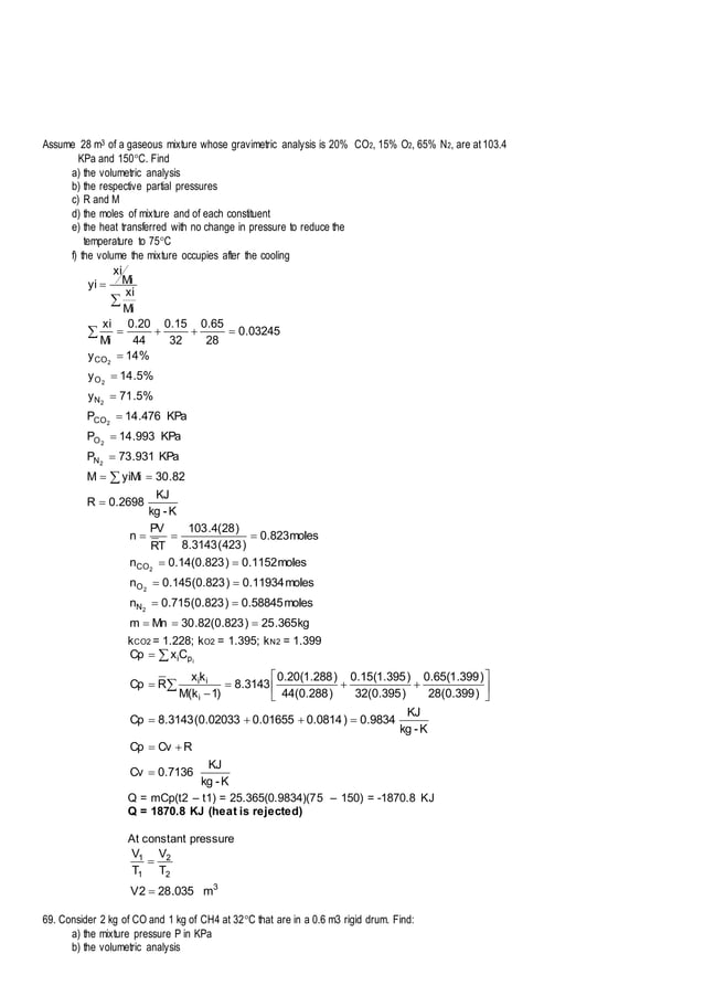 Thermo problem set no. 2 | DOCX