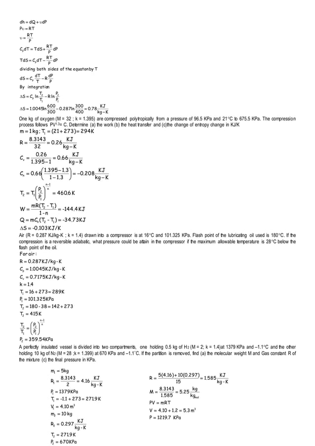 Thermo problem set no. 2 | DOCX