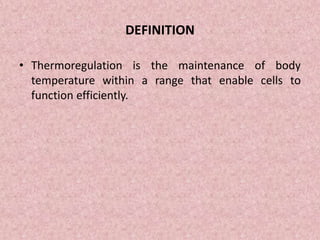 Thermoregulation | PPTX