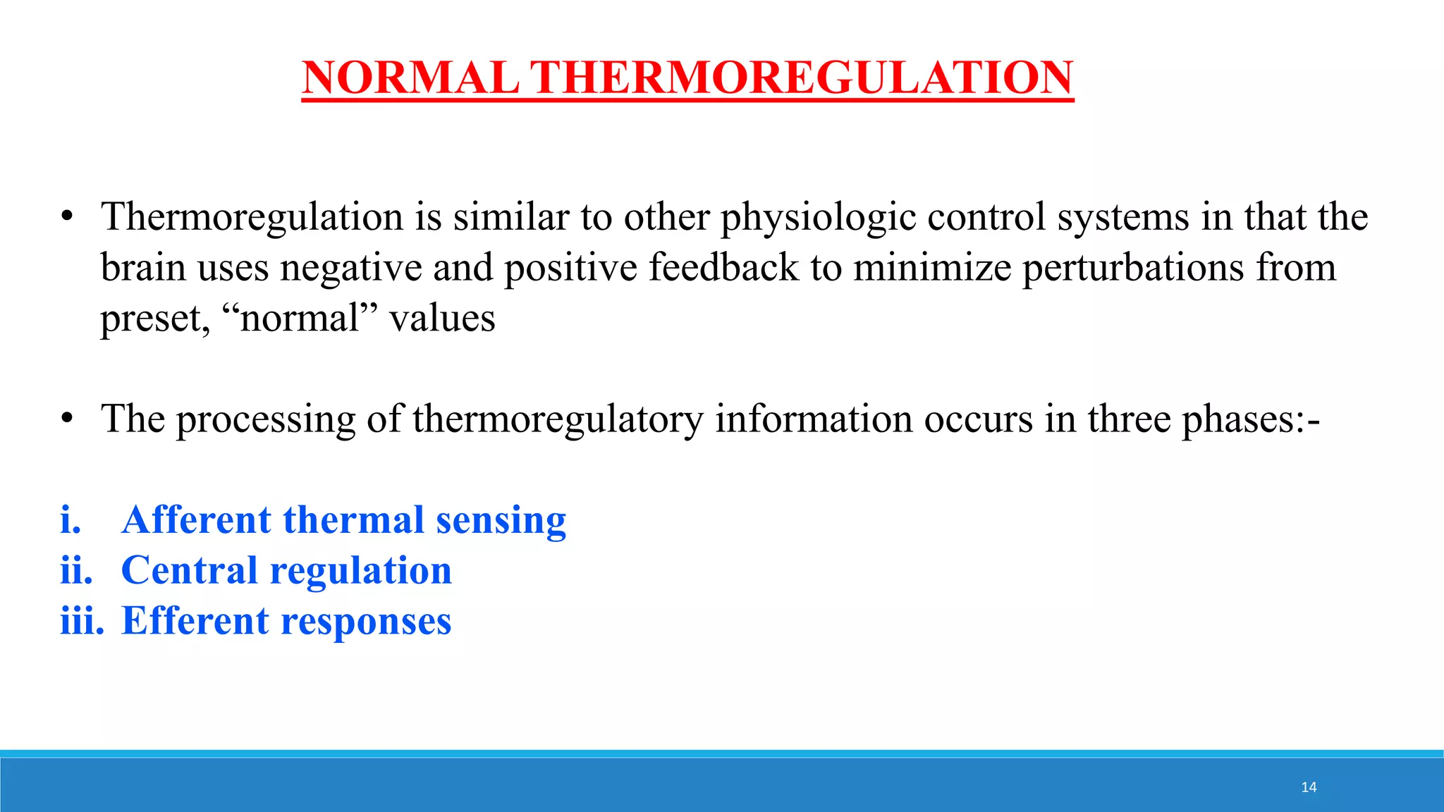 Thermoregulation | PPTX