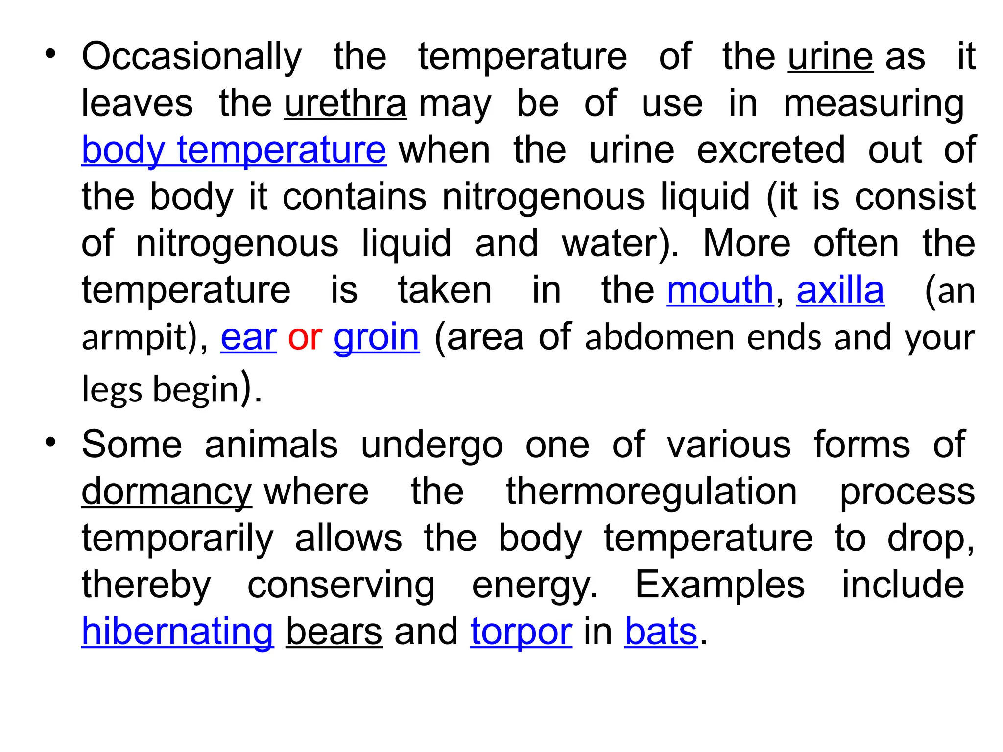 Thermoregulation and how different animals regulate their body ...