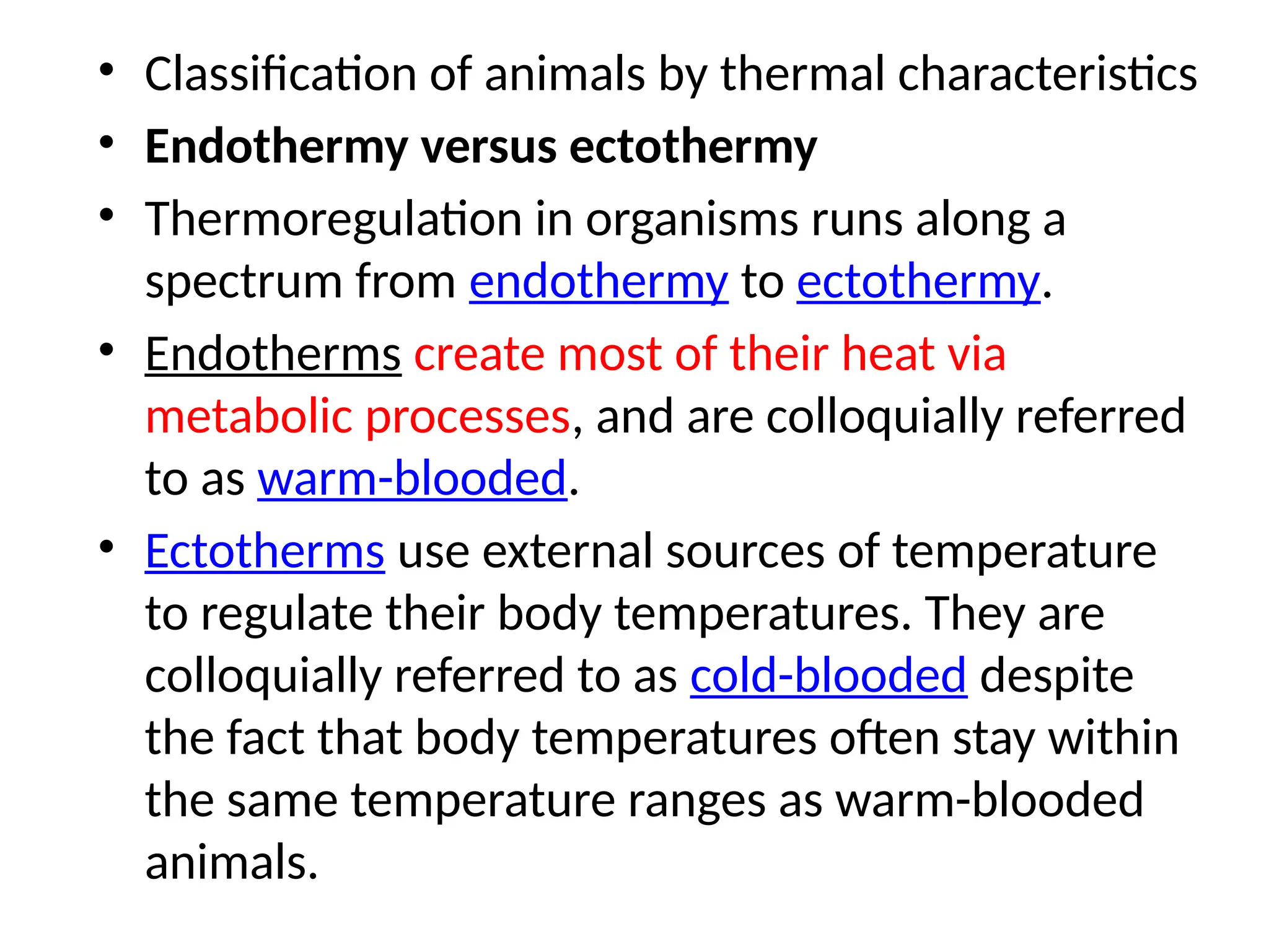 Thermoregulation and how different animals regulate their body ...