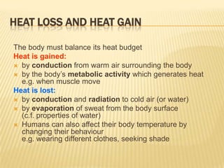 Thermoregulation control of body temperature | PPTX