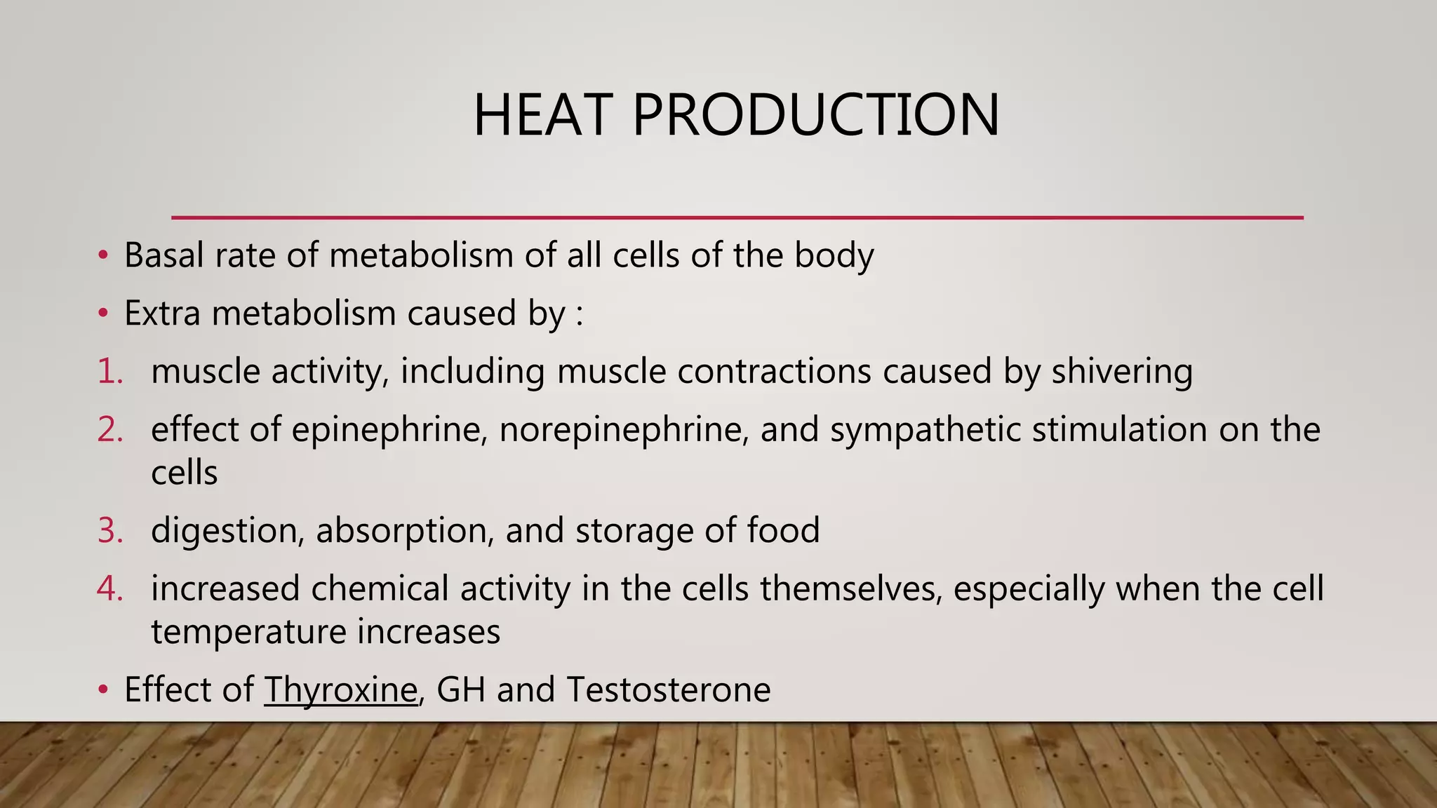 Thermoregulation : Physiology & Perioperative disturbances | PPTX