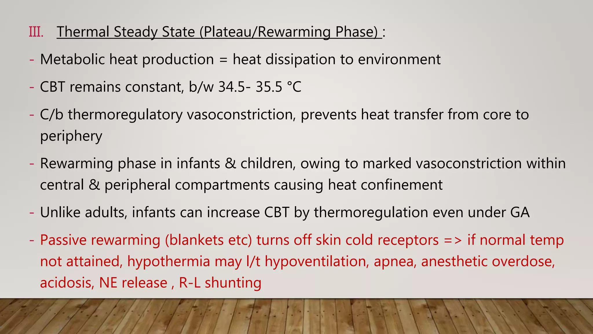 Thermoregulation : Physiology & Perioperative disturbances | PPTX