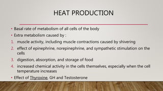 Thermoregulation : Physiology & Perioperative disturbances | PPTX