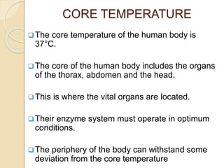 Thermoregulation & Hypothermia | PPTX
