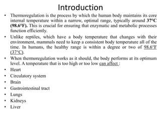Thermoregulation in human body and heat transfer in machine.pptx