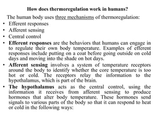 Thermoregulation in human body and heat transfer in machine.pptx