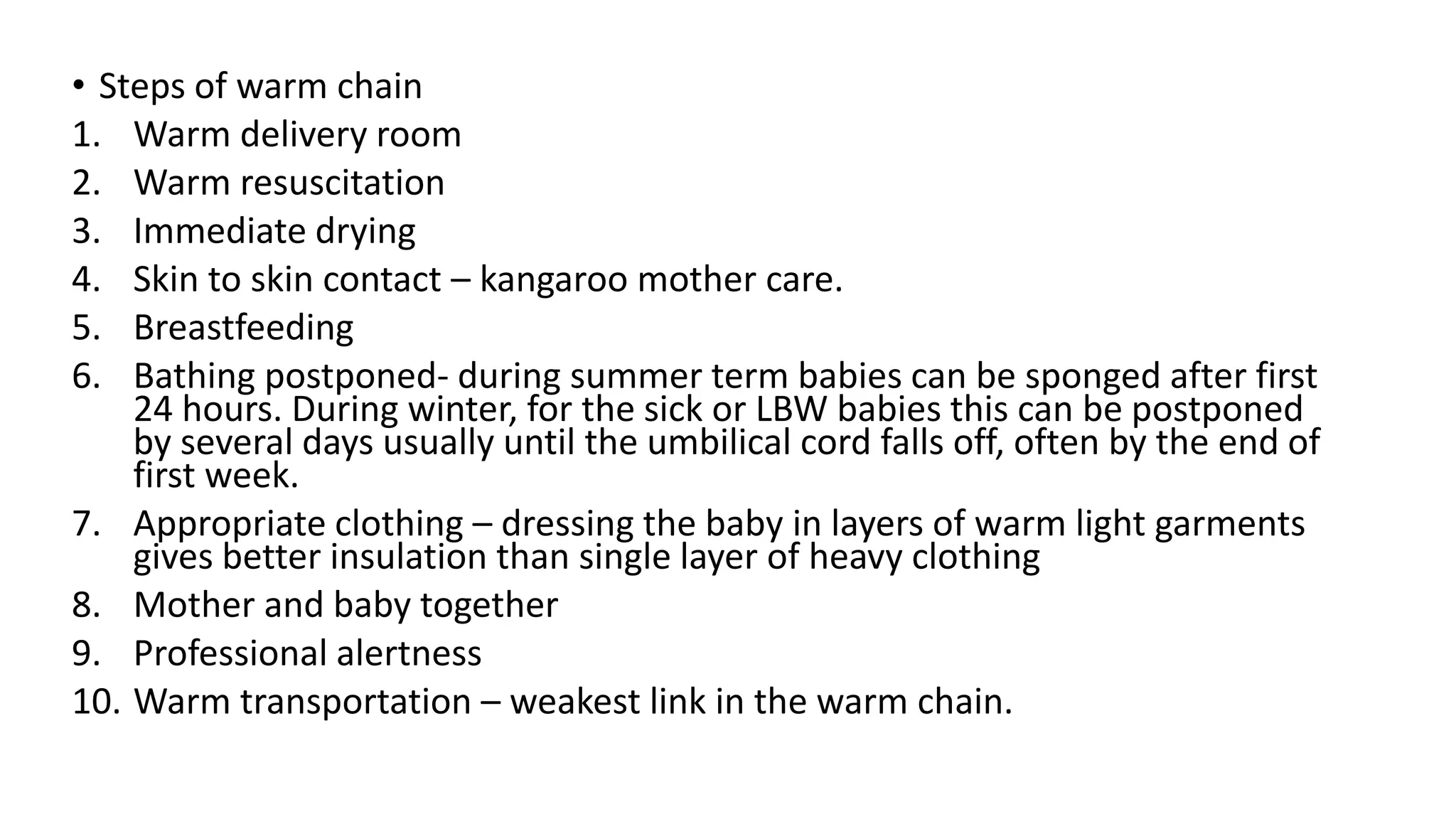Thermoregulation in newborn | PPTX