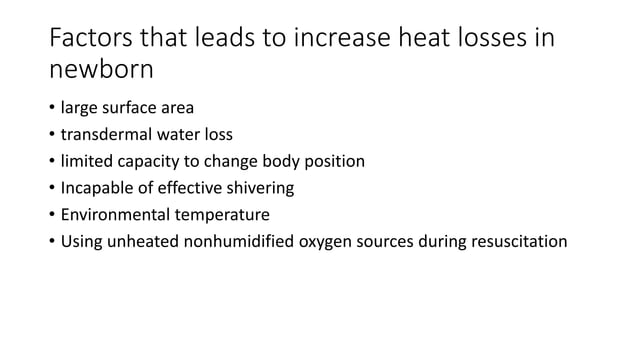 Thermoregulation in newborn | PPTX | Parenting Babies and Toddlers ...