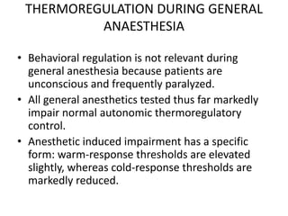 Thermo regulation – physiology temperature monitoring | PPTX
