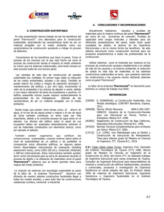 El panel Thermorock: una alternativa para la construcción sustentable | PDF