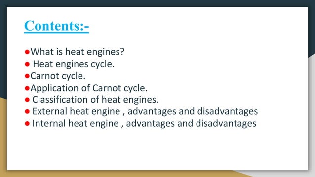 Heat Engines | PPTX