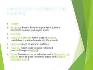 Thermosetting plastics & rubber | PPT