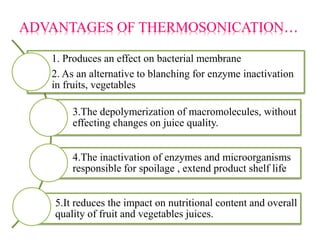 Thermosonication | PPTX