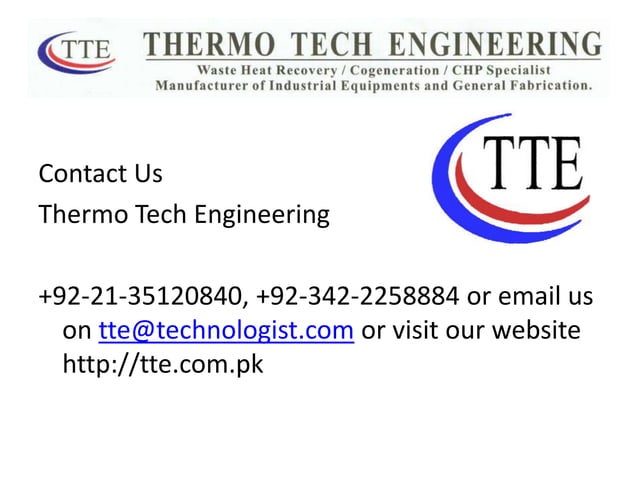Thermo Tech Engineering (Tte) | PPT