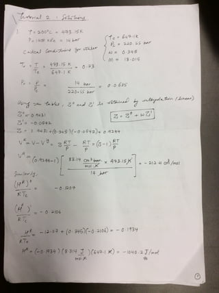 Thermo tutorial 2_solution | PDF
