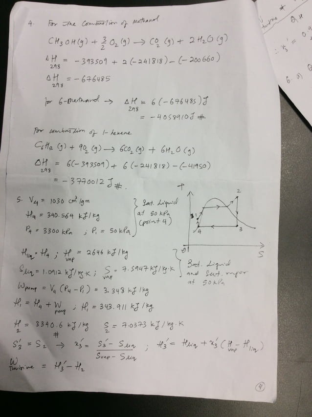 Thermo tutorial 2_solution | PDF