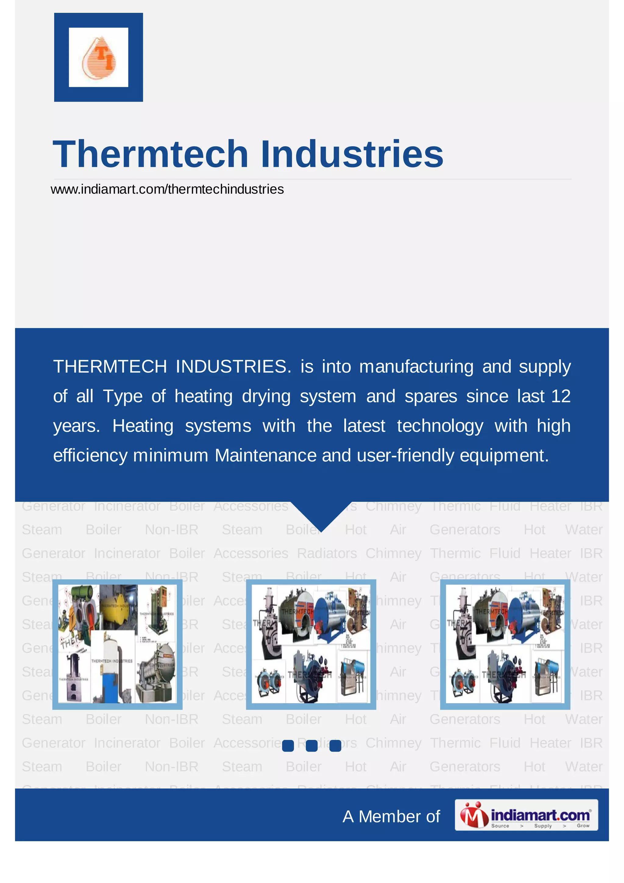 Thermtech Industries, Ahmedabad, Industrial Heaters & Boilers | PDF