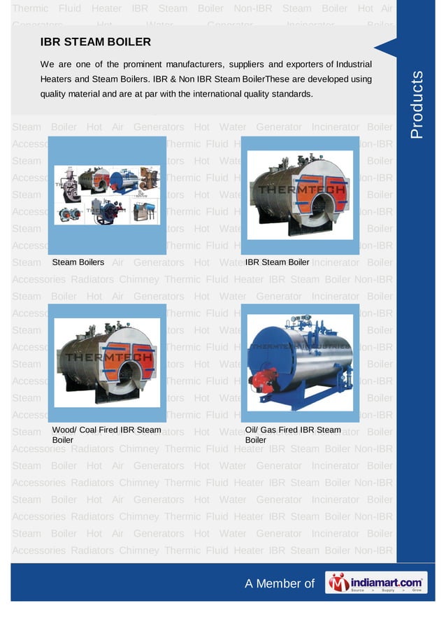 Thermtech Industries, Ahmedabad, Industrial Heaters & Boilers | PDF