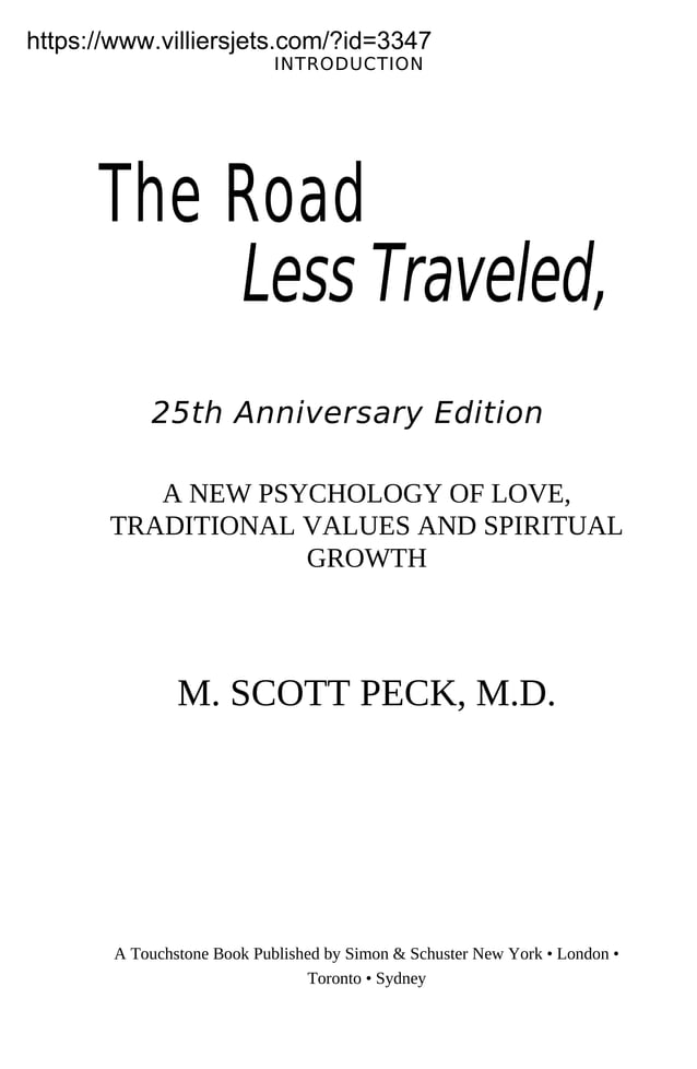 The Road Less Traveled | PDF