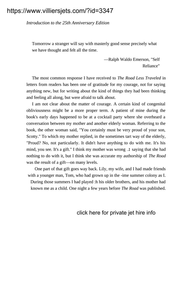 The Road Less Traveled | PDF