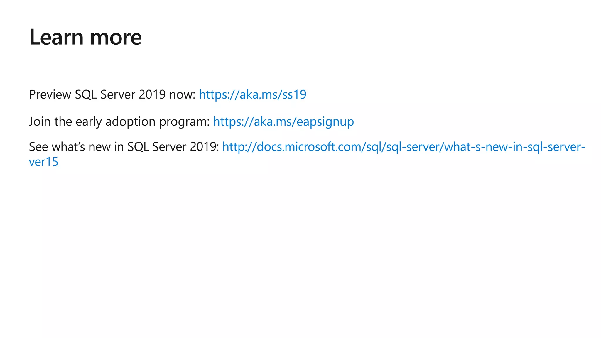 The roadmap for sql server 2019 | PPT