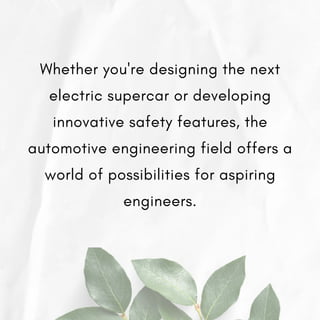 The Roadmap to a Thriving Automotive Engineering Career - Bicark.com